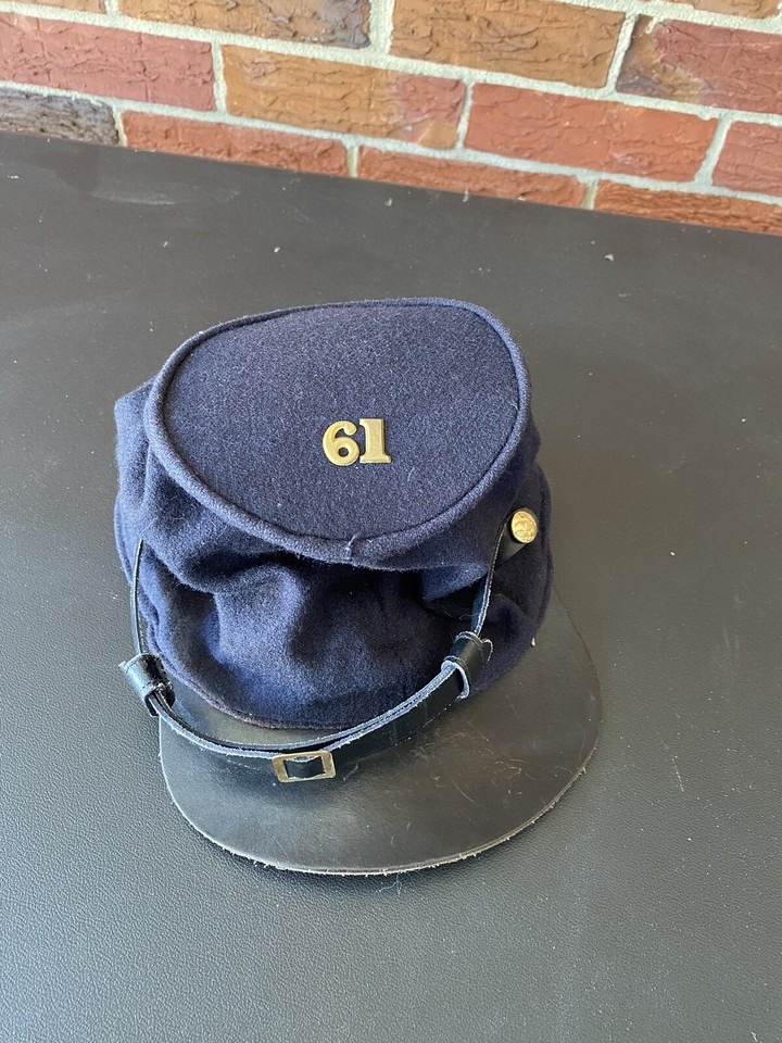 Civil War US Union Blue Wool Kepi Forage Cap | eBay