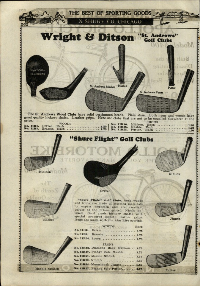 1927 PAPER AD Apollo Bicycle Motobike Model A900 A400 St Andrews Golf ...