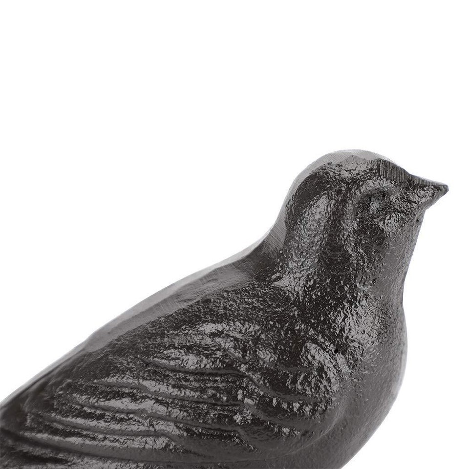 Cast Iron Cute Bird Door Stop - Heavy Duty Rustic Door Stopper Avoid ...
