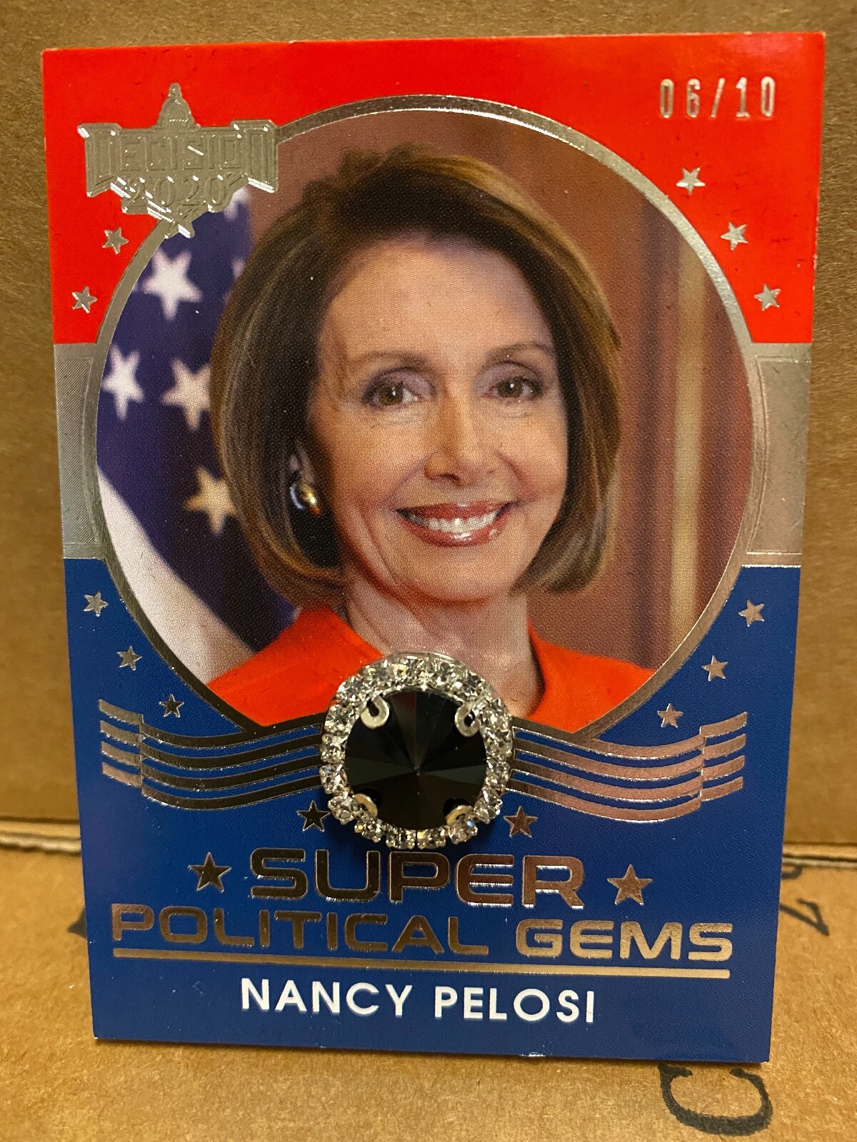 Decision 2020 NANCY PELOSI SILVER SUPER Political Gem Trading Card PG ...