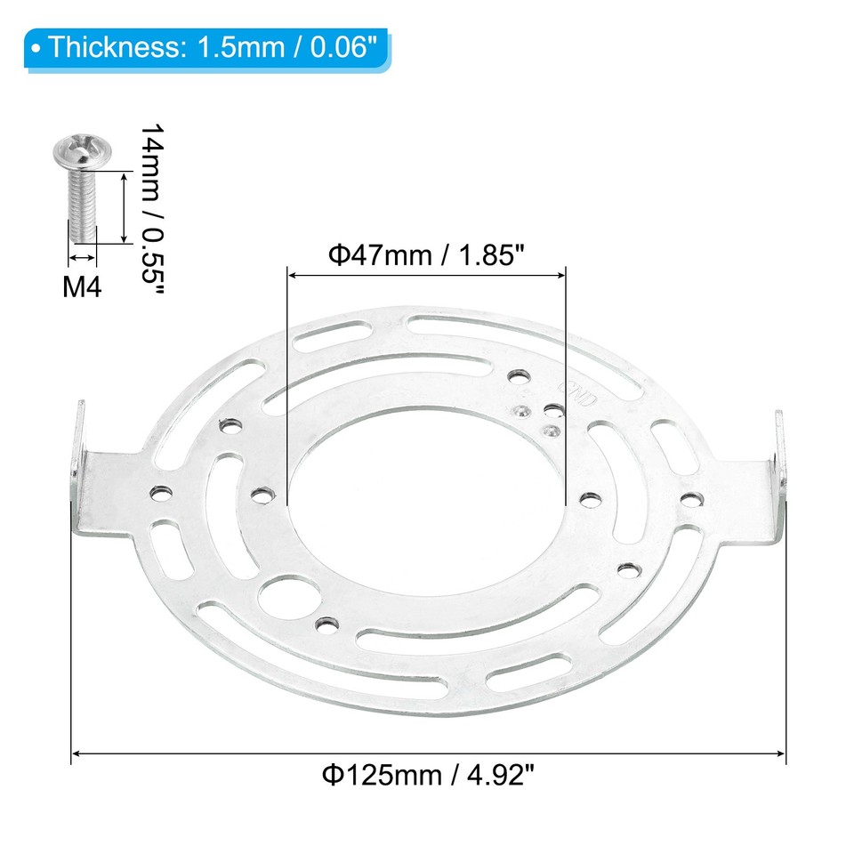 3set 126mm (4.96") Universal Light Fixture Mounting Bracket Kit Light ...