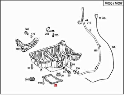 Genuine MERCEDES Oil pan 2720100628 | eBay