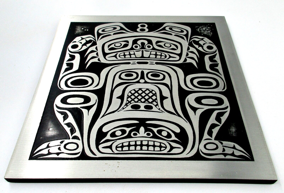 NATIVE INDIAN METAL ARTWORK “A Beaver Story” Orchard Studio Canada ...