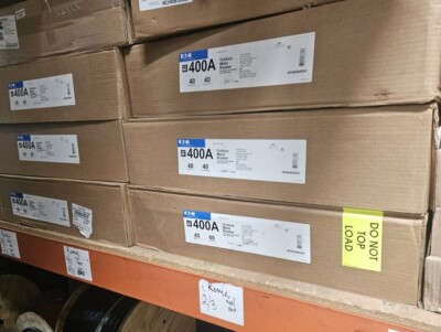 HP404040SH Eaton house panel, 400A, Aluminum, No bypass, NEMA 3R ...