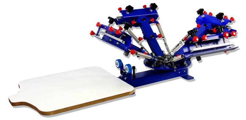 3 Color Screen Printing Press Kit Micro-adjust Printer& DIY Consumables ...