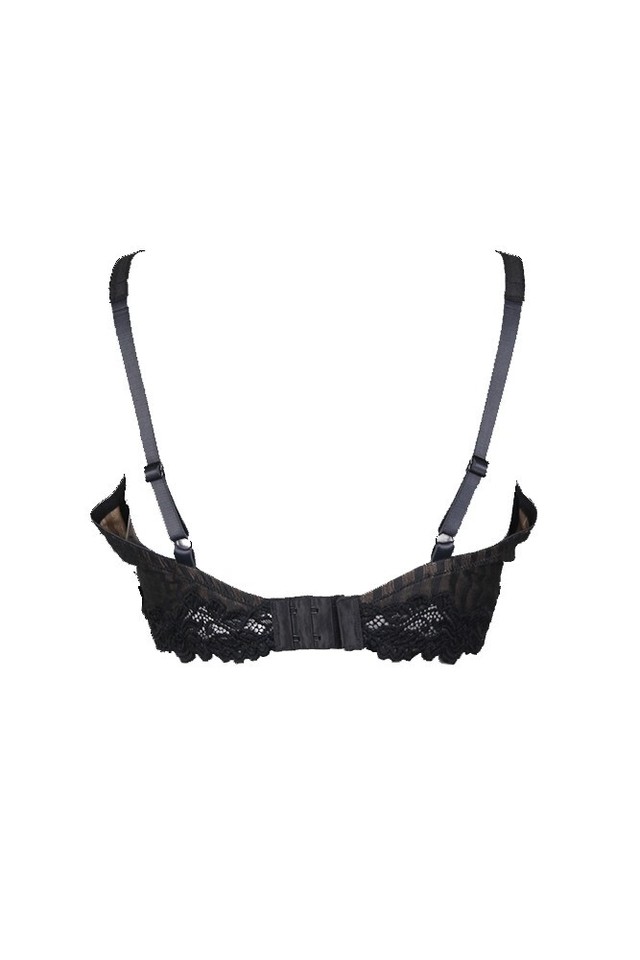 Lunaire BLACK Whimsy Underwire Demi Cup Bra 38C 15211 | eBay