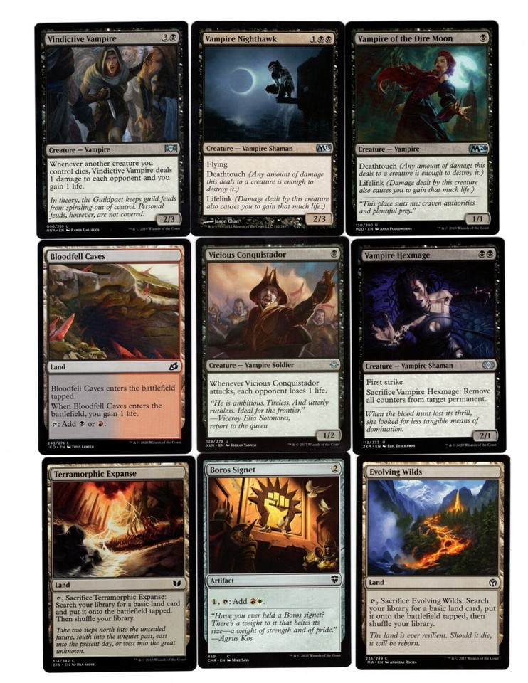 Edgar Markov-100 Card EDH Commander Deck-Vampire-Mythic-Rare Magic the ...