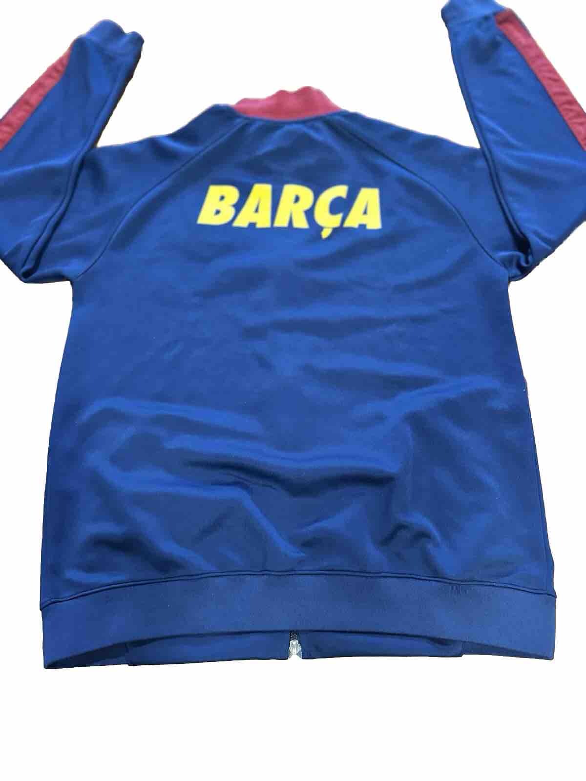 NIKE Track Jacket Men's FC Barcelona Full Zip FCB Soccer Football Size ...