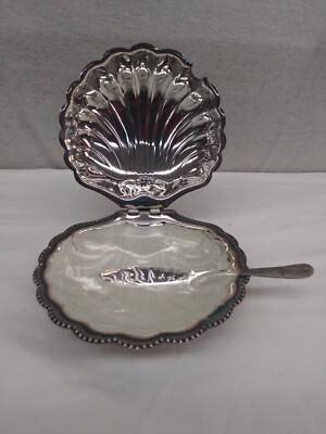 Butter Dishes - Silver Plate Clam Shell