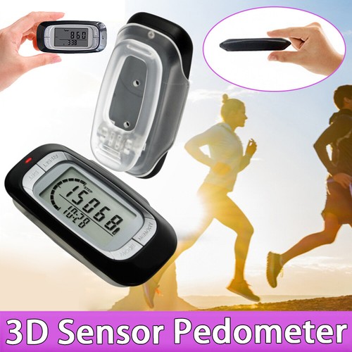 3D Sensor LCD Pedometer Steps Walking Distance Calorie Counter Jogging Running | eBay