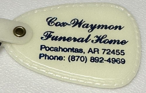 Pocahontas Arkansas Cox Waymon Funeral Home Advertising AR Keychain Key ...