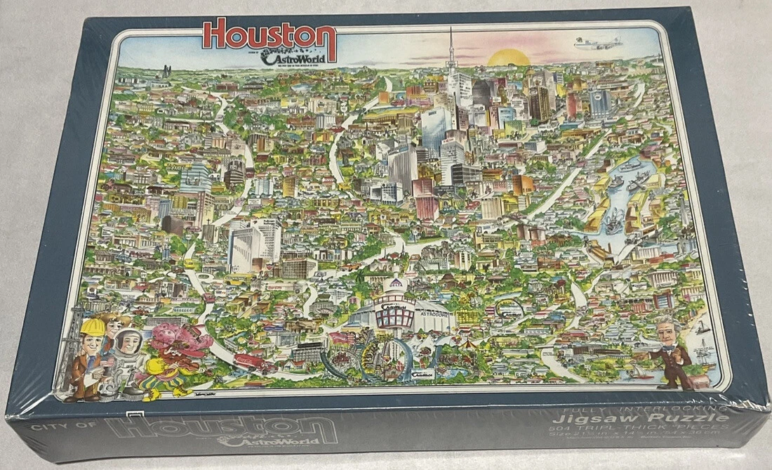 Houston Texas Astroworld Memorabilia Puzzle