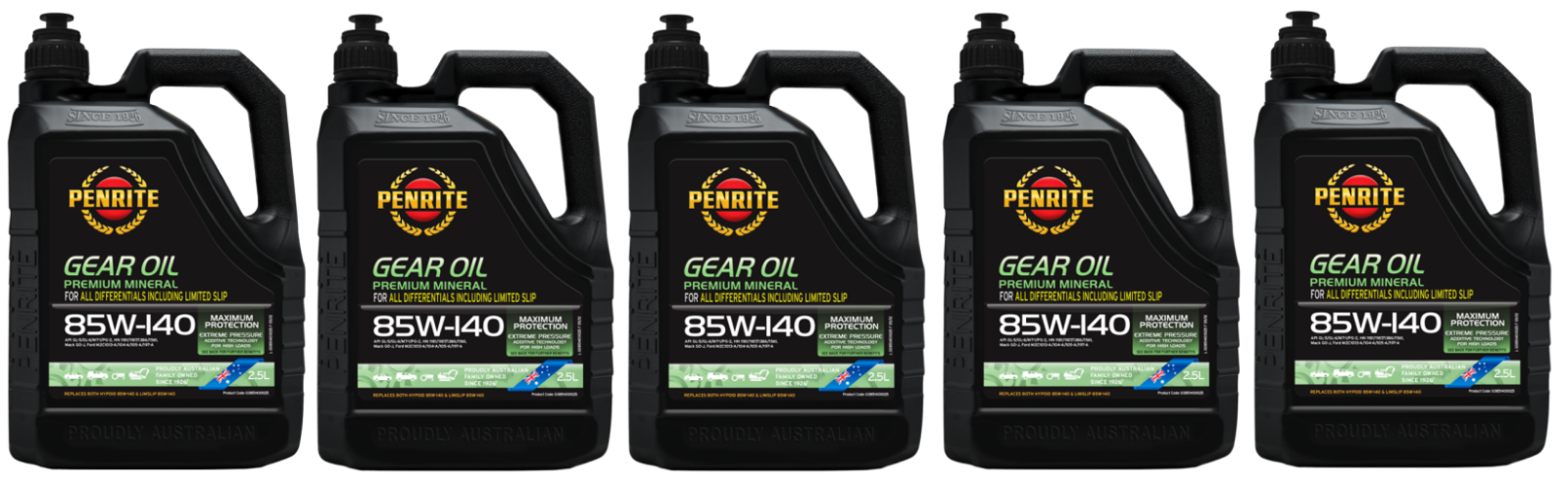 Penrite 85W-140 GL5 GL6 Gear Oil for Differentials incl Limited Slip ...