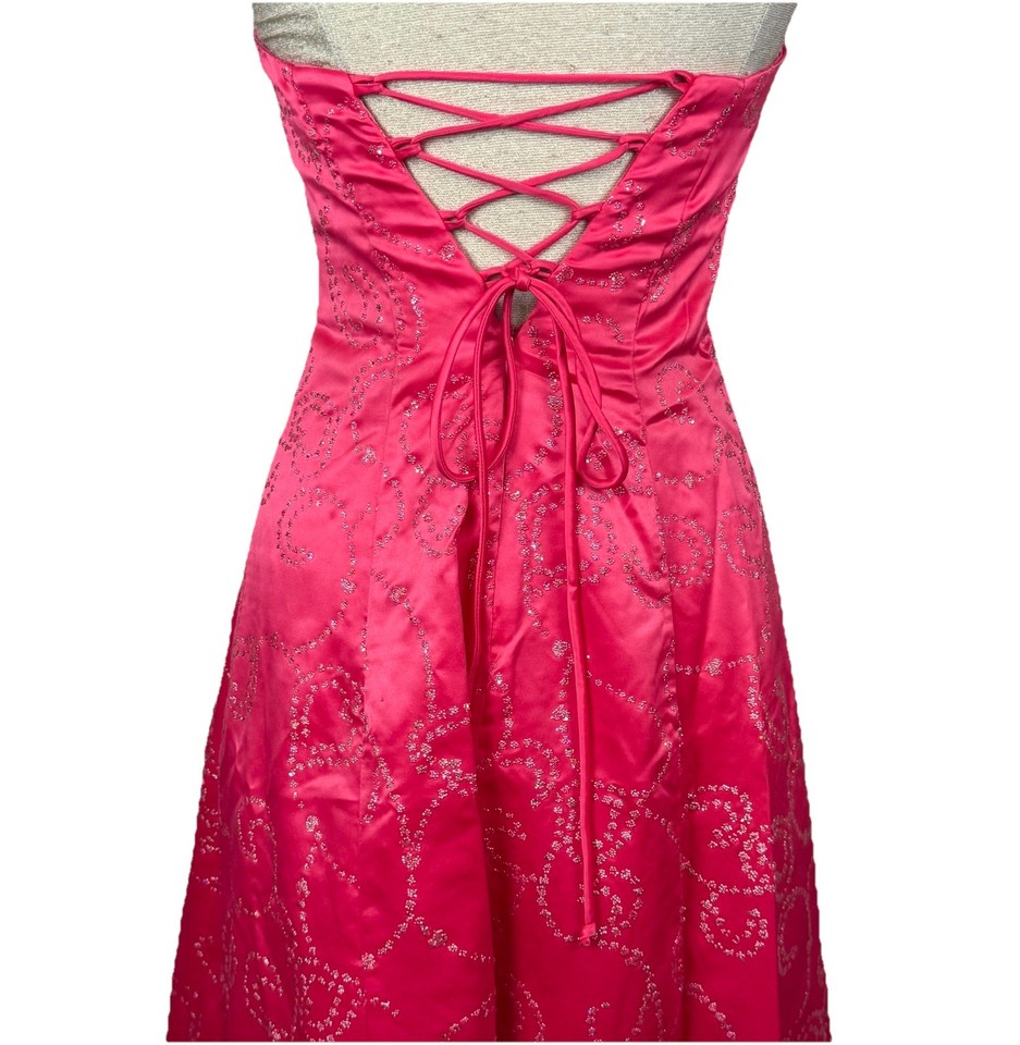 VTG 90s Y2K Zum Zum Niki Livas Prom Hoco Gown Dress Fairy Corset Sz 5 ...