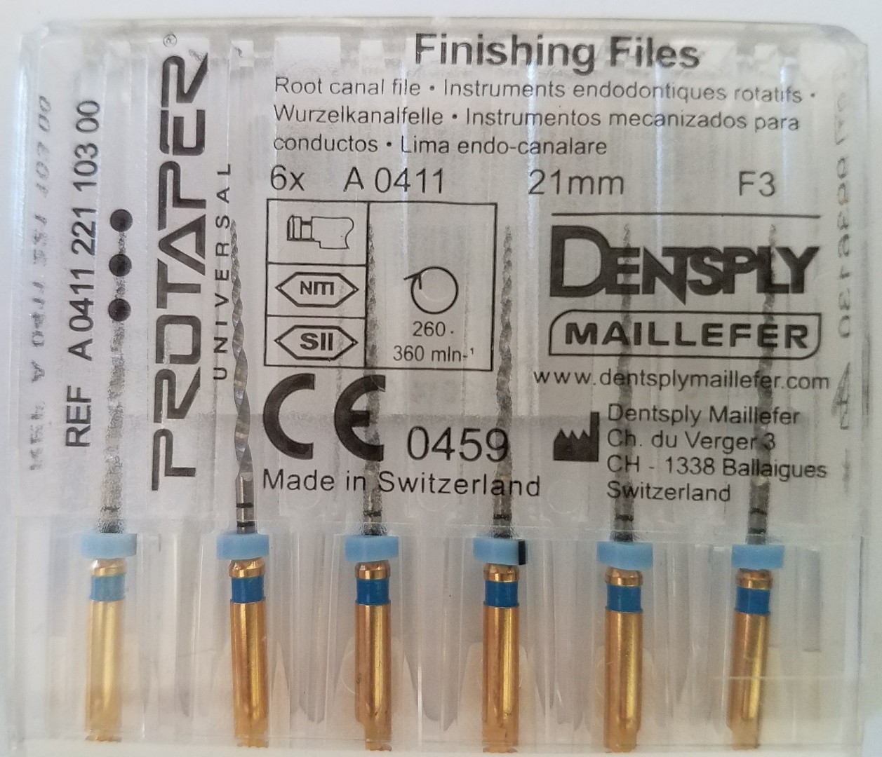 Dental Dentsply Rotary ProTaper Universal Engine NiTi Files 21 mm F3 | eBay