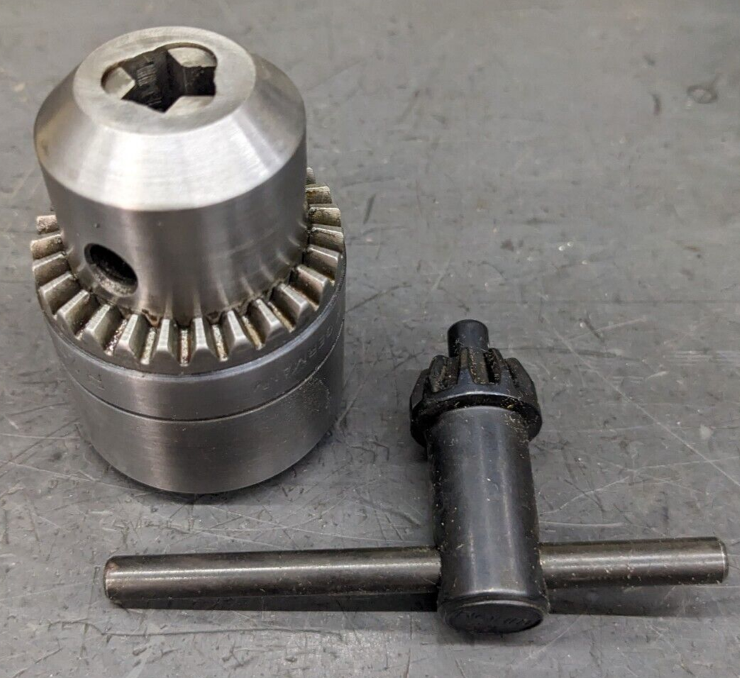 ROHM Drill Chuck Capacity: 1/32"-3/8" - Thread: 1/2"-20 - Key: S9 - R2 ...