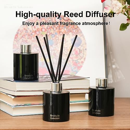 Reed Diffuser Set - Scented Diffuser for Bathroom Shelf Decor, Home ...