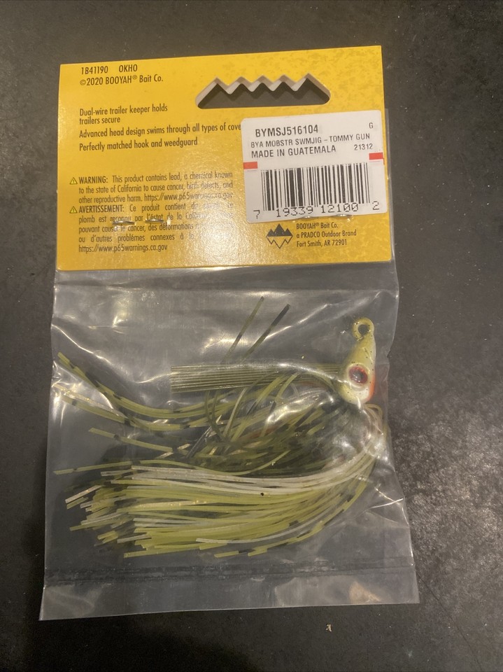 Booyah Mobster Swim'n Jig 5/16oz Tommy Gun | eBay