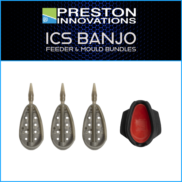 PRESTON INNOVATIONS ICS BANJO FEEDER & MOULD BUNDLES | COARSE/MATCH ...