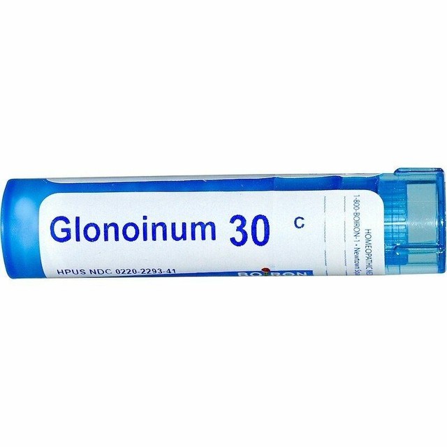 Boiron Homeopathic Medicine Glonoinum 30c Pellets 80 Count Tube for ...