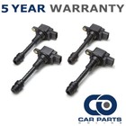 4X FOR NISSAN ALMERA N16 1.8 (2000-2006) IGNITION COIL PACKS HANSHIN ...