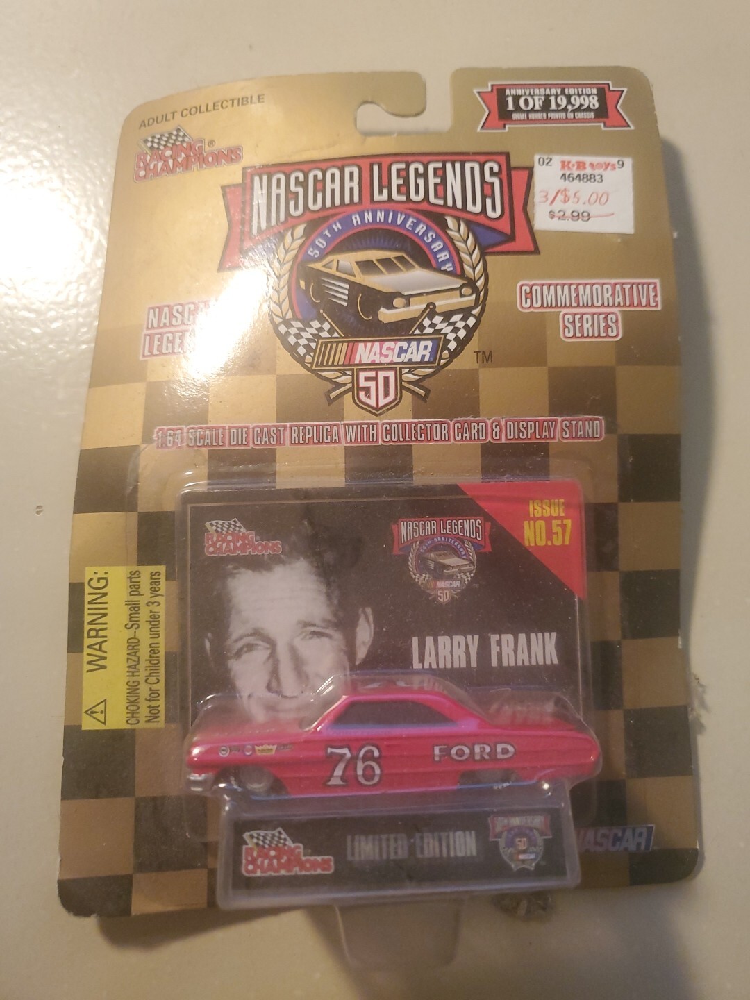Racing Champions - Nascar Legends 50th Anniversary Larry Frank 1/64 ...