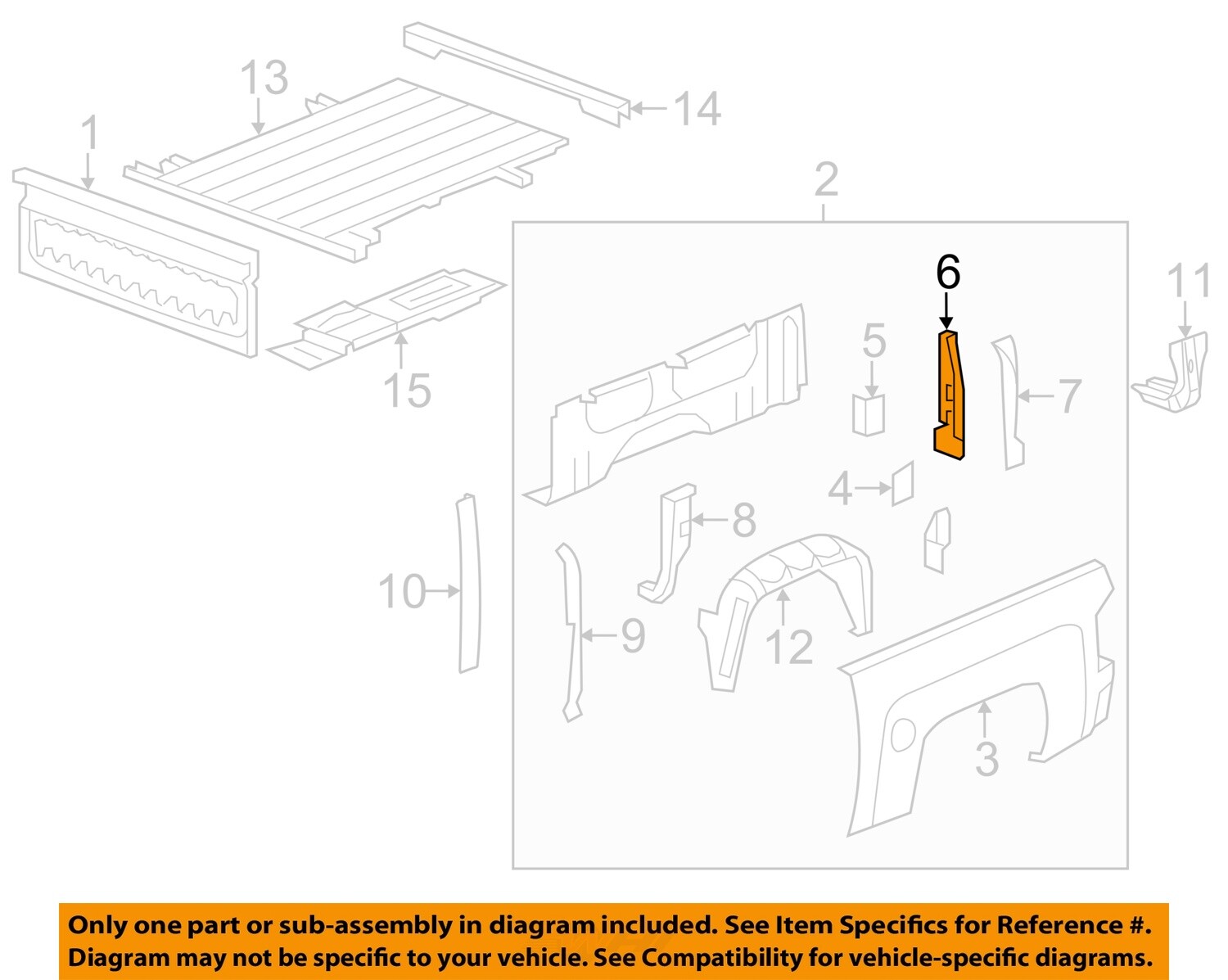 GM OEM 14-19 Sierra 1500 Pick Up Box Components-Front Pillar 22769401 ...