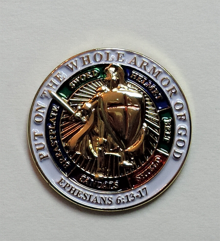 PUT ON THE WHOLE ARMOR OF GOD Lapel Pin | eBay