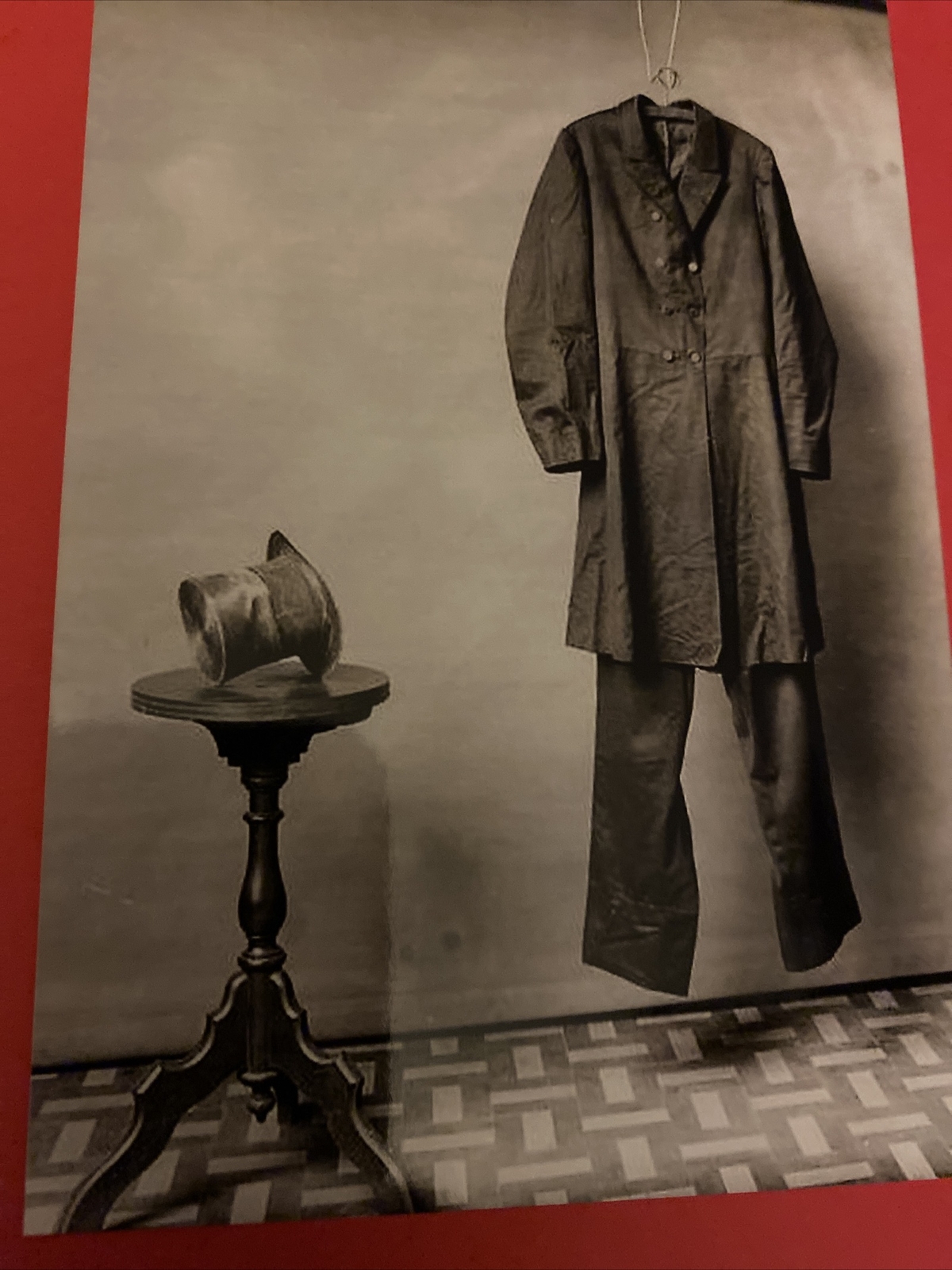 Abraham Lincoln Death Clothes PHOTO Hat & Coat Assassination Civil War ...