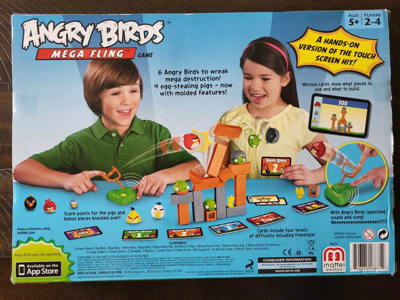 Mattel Angry Birds Mega Fling Board Game (X9272) for sale online | eBay