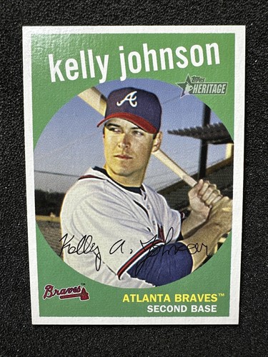 KELLY JOHNSON #307 2008 Topps Heritage QTY Atlanta Braves | eBay