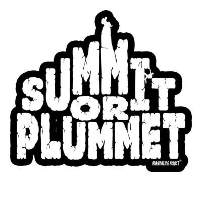 2 x Car Stickers - Rock Climbing summit or plummet Decal Window Bumper ...