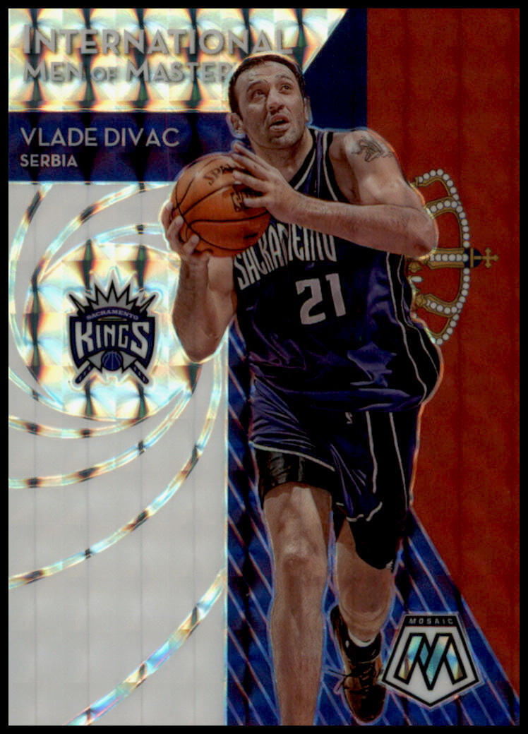 2019-20 Panini Mosaic #18 Vlade Divac International Men of Mastery ...