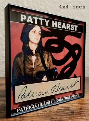 Patricia Patty Hearst Signature Print Framed Replica Display | eBay
