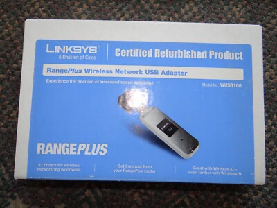 Refurbished Linksys RangePlus Wireless Network USB Adapter WUSB100 | eBay