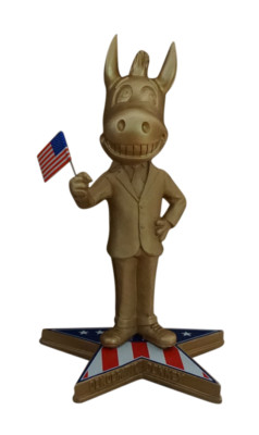 Democrat Donkey Presidential Gold Version Bobblehead | eBay