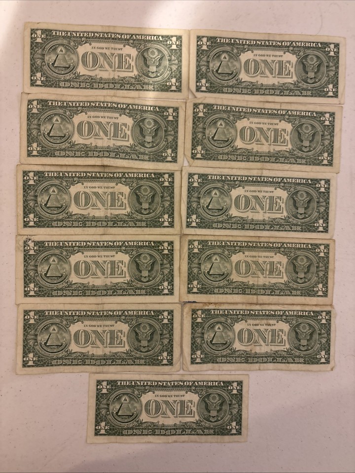 Lot of 11 $1 Dollar Star Notes - Random Years | eBay