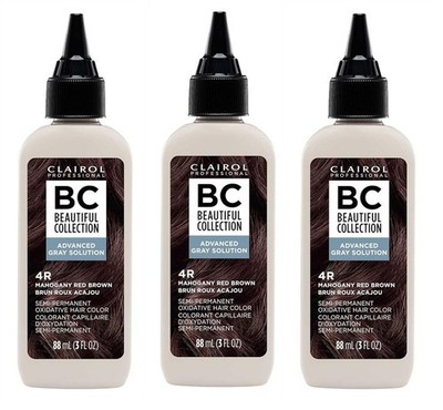 BL Clairol Beautiful Ags Coll. #4R Mahogany Red Brown 3oz X 3 Packs | eBay