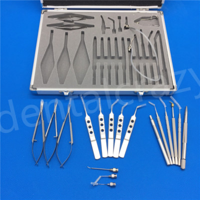 21pcs /SET Ophthalmic Cataract Eye Micro Surgery Surgical Instruments ...