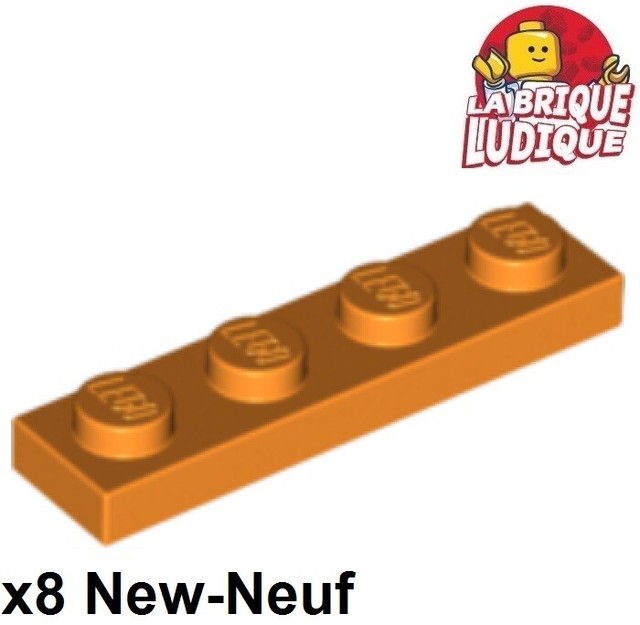 LEGO 1x4 Orange Plate (10x) 4118782 Brick 3710 for sale online | eBay