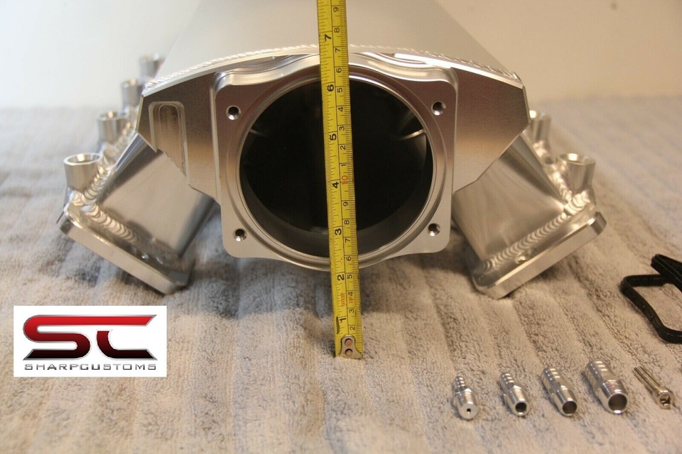 102MM ALUMINUM LOW LS3 L92 L99 LSA INTAKE MANIFOLD 6.2L SILVER L98 L96 ...