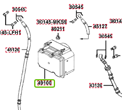 MODULE D'ABS KYMCO DOWNTOWN 125/350, 49100-ACD5-E01 OEM | eBay