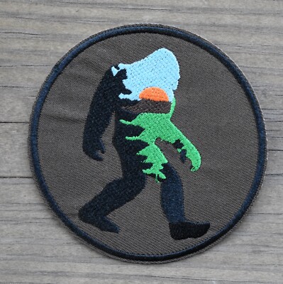 3.5" Bigfoot Sasquatch Embroidery Iron On Applique Patch | eBay