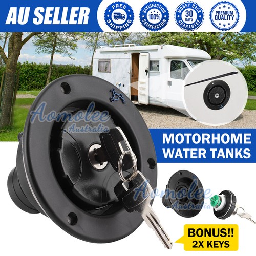 Fresh Caravan Water Filler Locking Inlet Hatch Tank Caps For RV ...