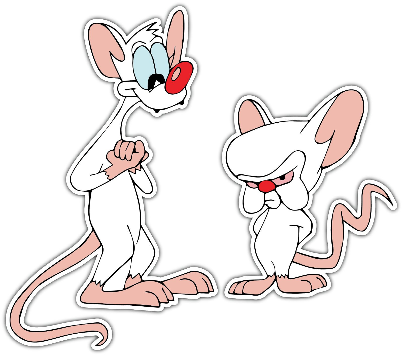 Pinky and The Brain Cartoon Car Bumper Window Locker Sticker Decal 5"X4 ...