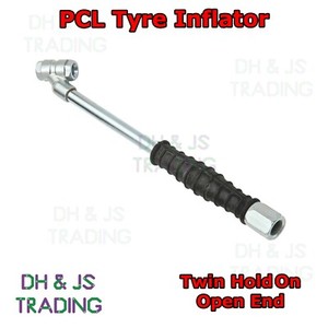 PCL Air Line Tyre Inflator Connector - Twin Hold On Open End Valve ...