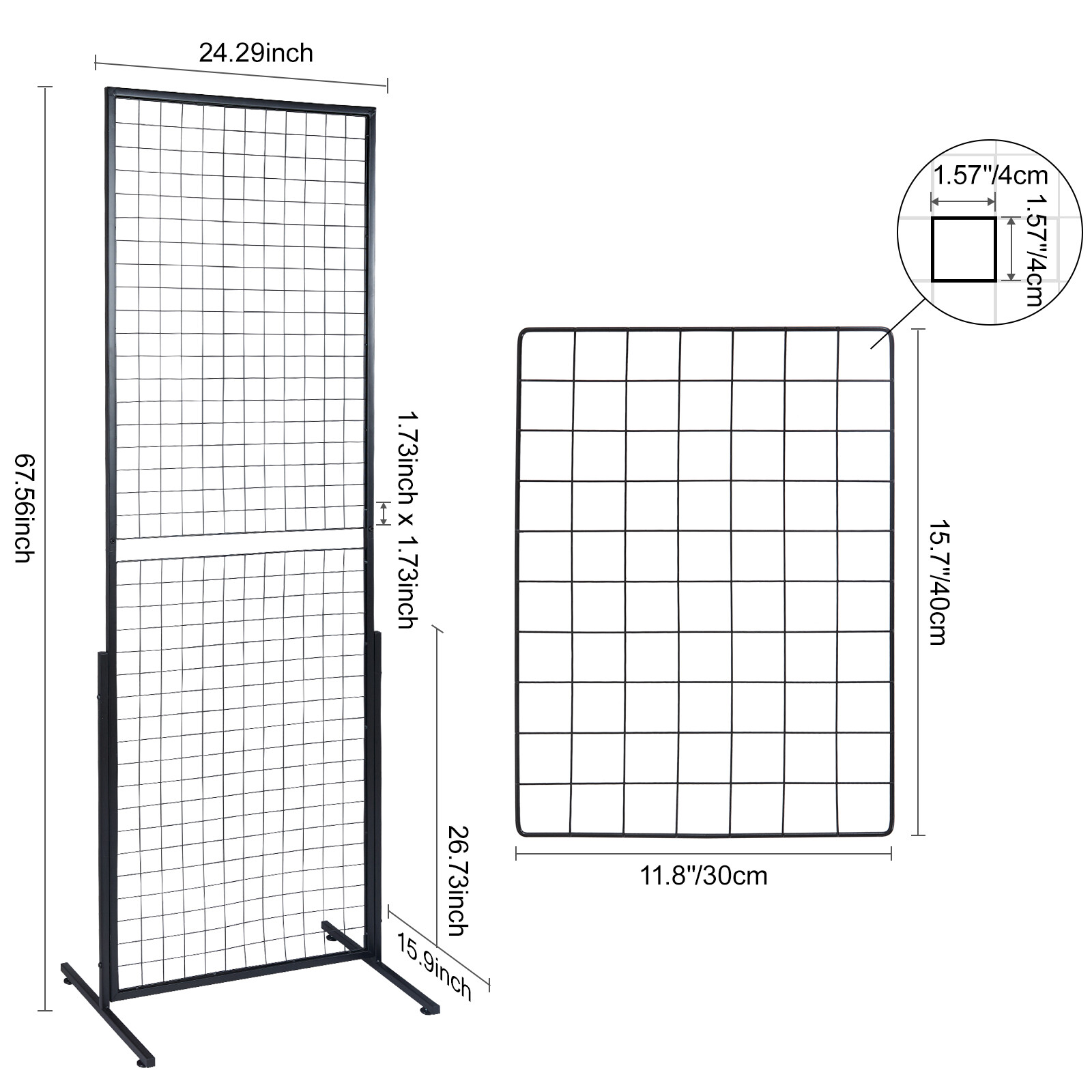 2 Packs Grid Wall Panels 4 Packs Tower Grid Wall Panels | eBay