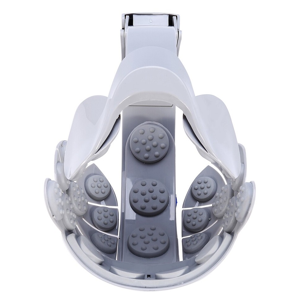 Head Massager Helmet Scalp Brain Relax Electric Vibration Acupuncture ...