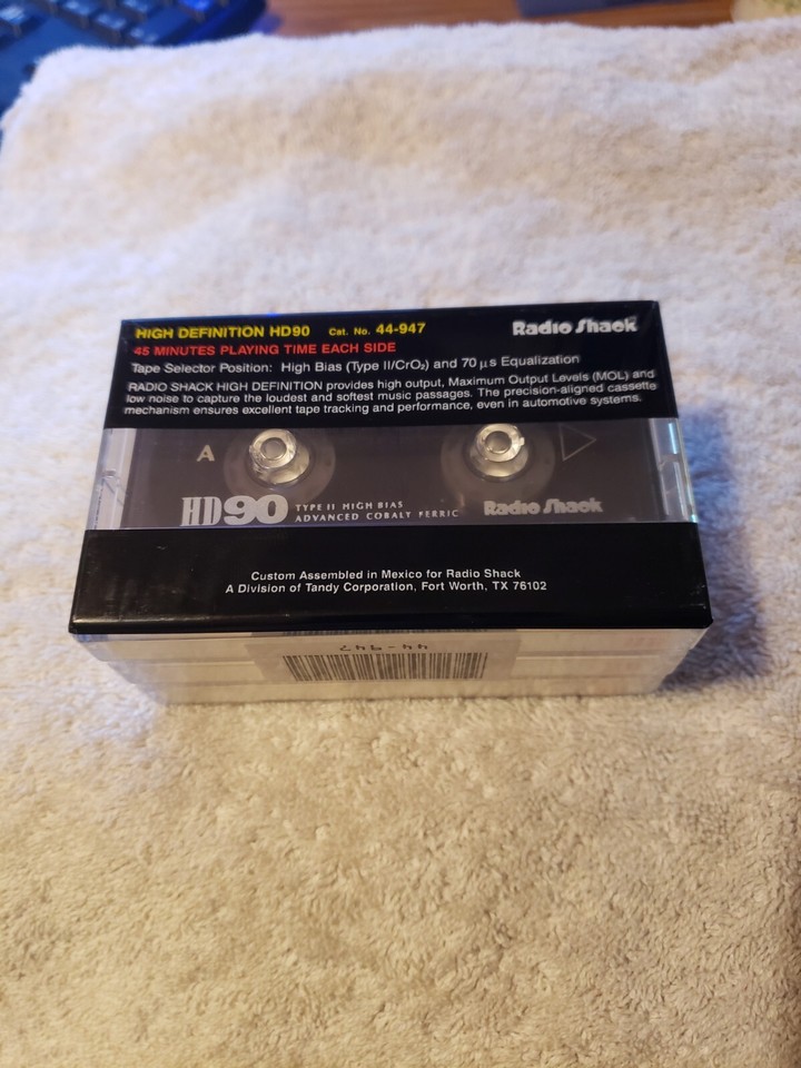 Radio Shack HD90 Type II NOS cassettes. Sealed. Pack of 3. | eBay