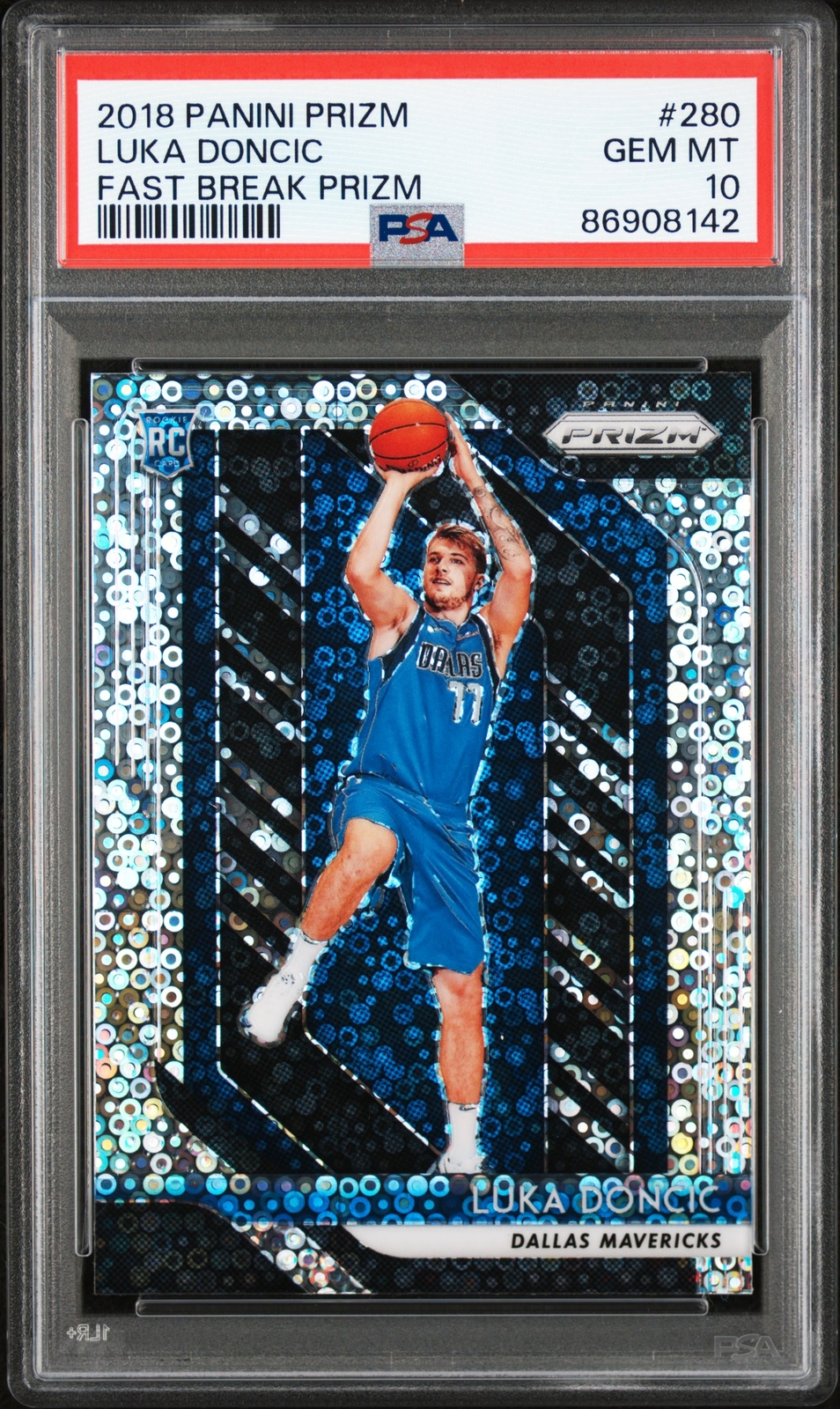 Luka Doncic 2018 Prizm #280 Fast Break Price Guide - Sports Card Investor
